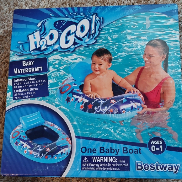 Bestway | Other | Newh2o Go Shark Baby Watercraft Baby Pool Float ...